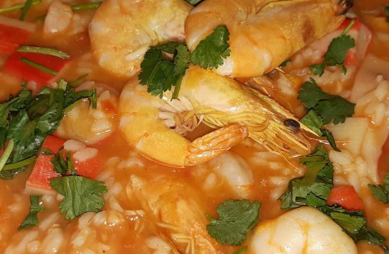 Receita do Arroz de Marisco mais prático e delicioso