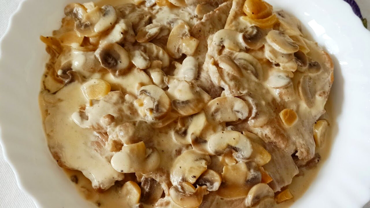 Receita De Bifinhos Com Natas E Cogumelos