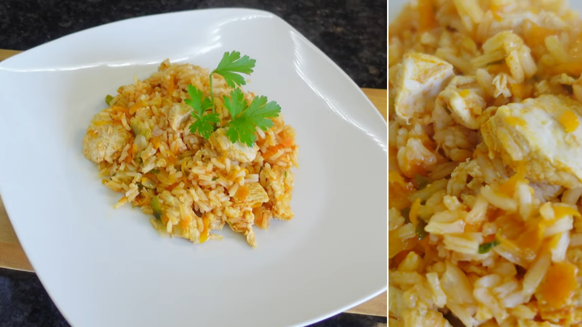 Receita de Arroz de Frango super saboroso