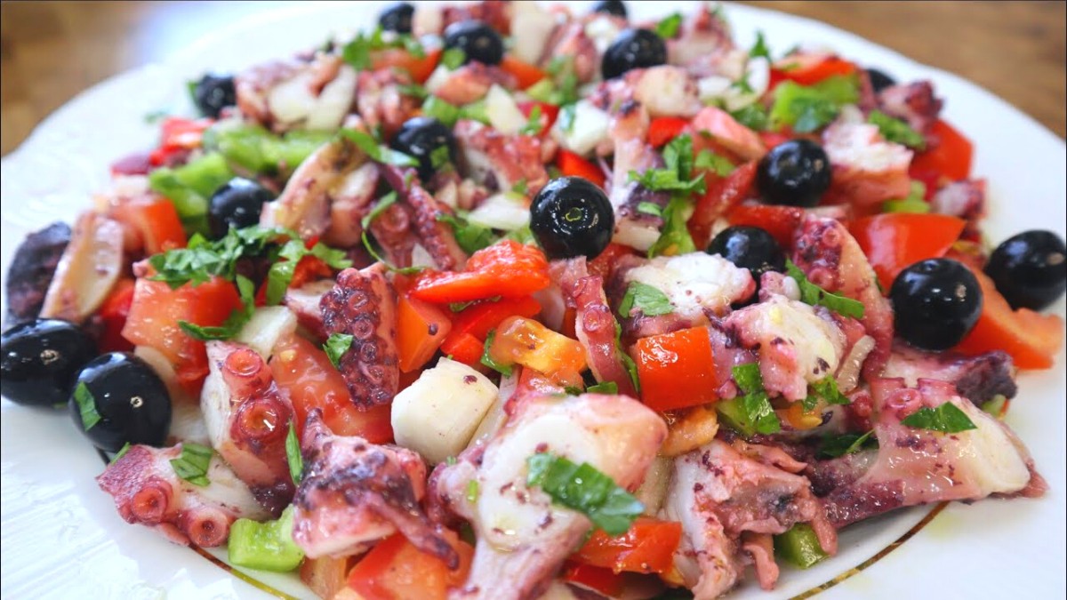 Receita da Salada de Polvo com Molho Vinagrete