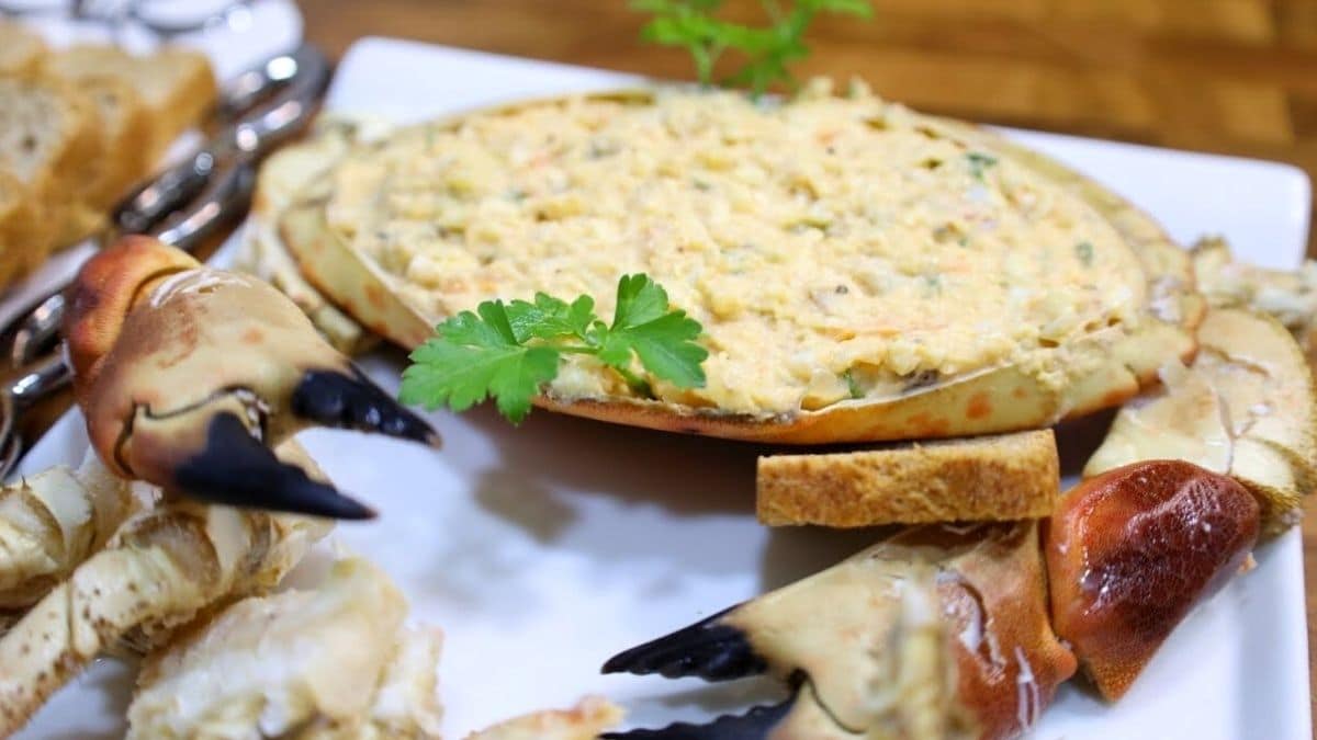 Receita da Sapateira Recheada