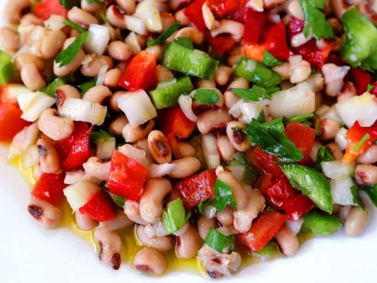 Receita da Salada de Feijão Frade com Vinagrete