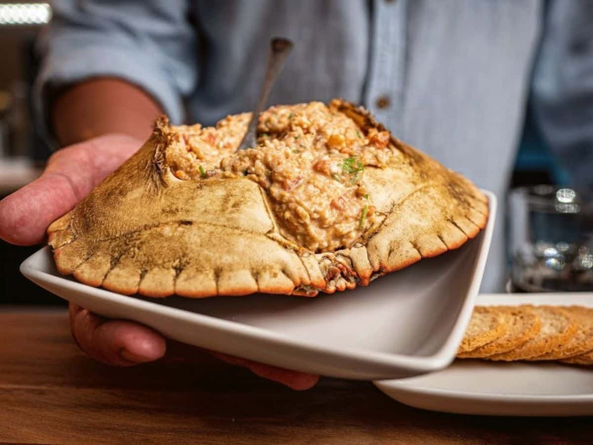 Receita de Sapateira Recheada à tuga