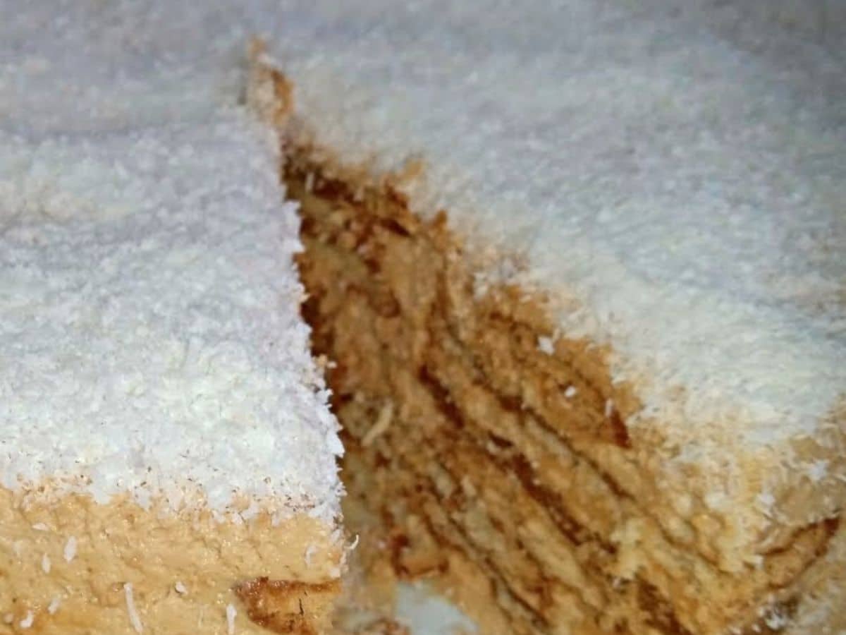 Receita do Bolo de Bolacha com Coco super fácil e barato