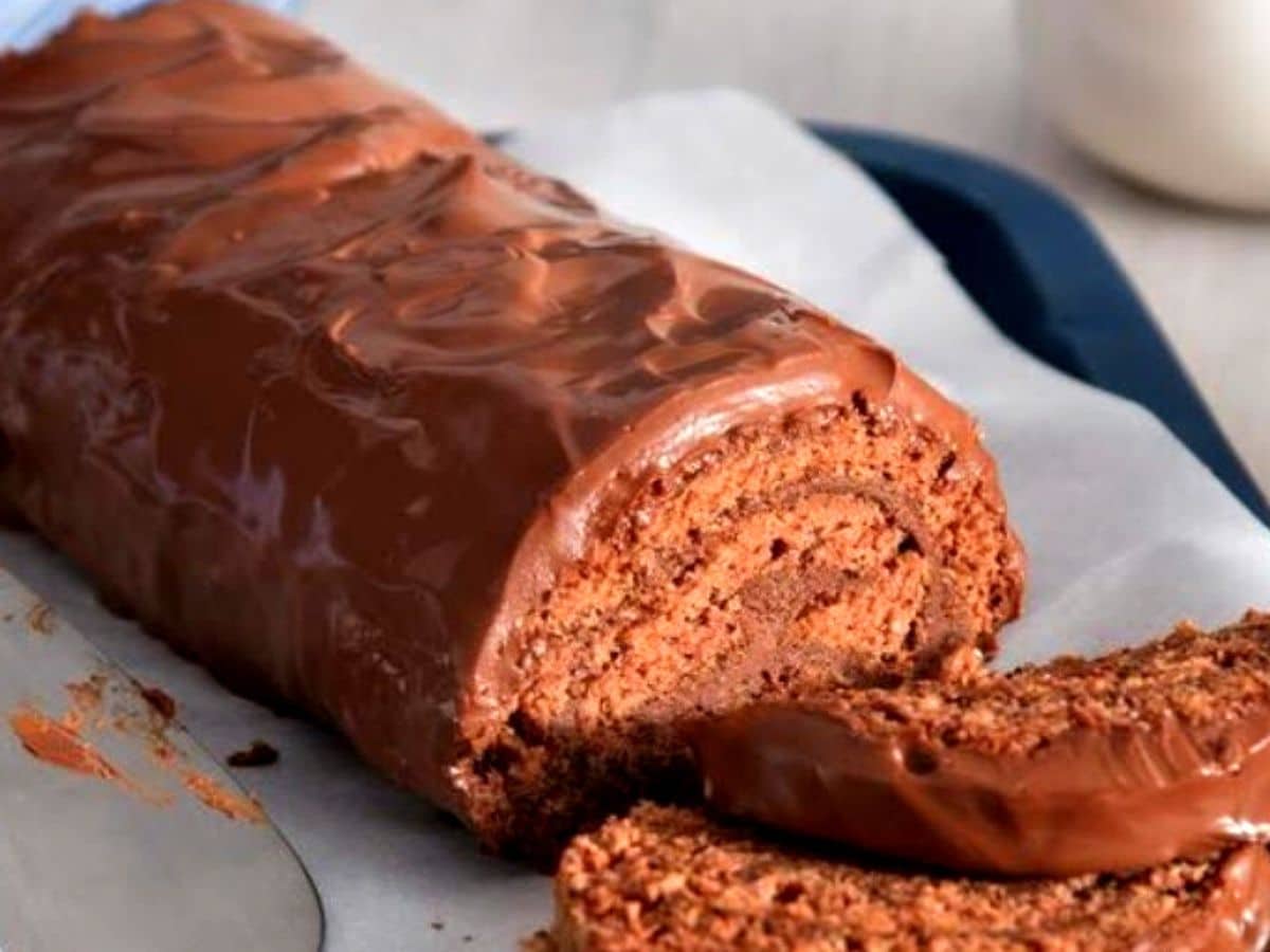 Receita do Rocambole de Chocolate como nunca viu