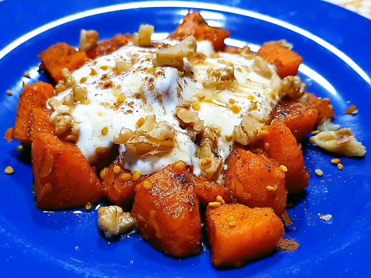 Receita De Abóbora Com Iogurte E Nozes