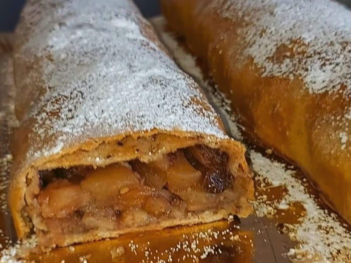 Receita de Strudel de Maçã delicioso e fácil