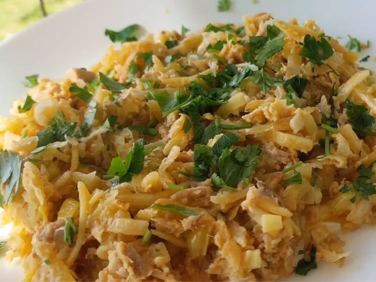 Receita de Atum à Brás super fácil