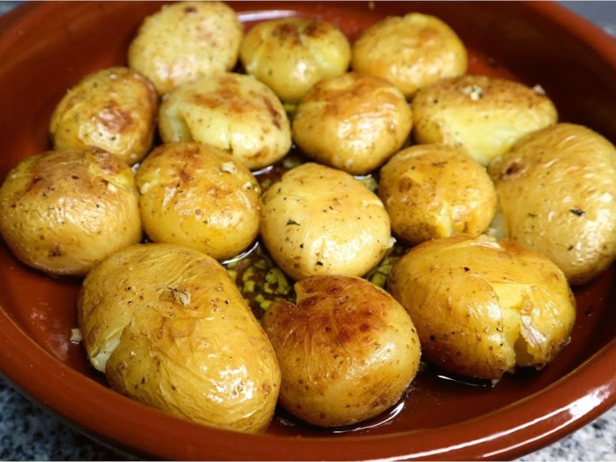 Receita de Batatas a Murro