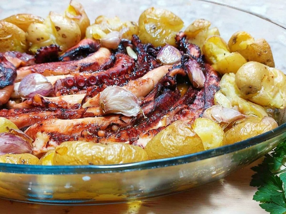 Receita de Polvo à Lagareiro