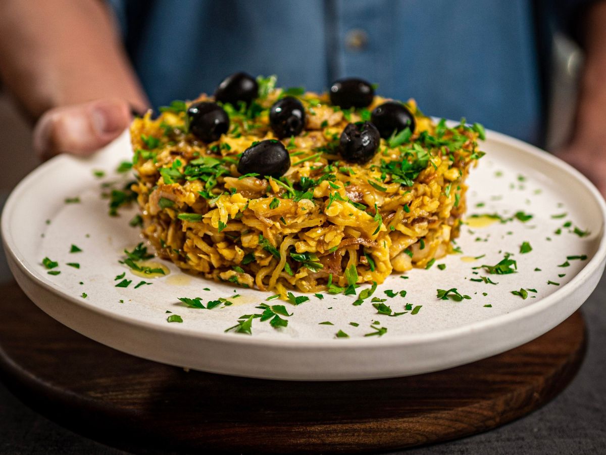 Receita de Bacalhau à Brás