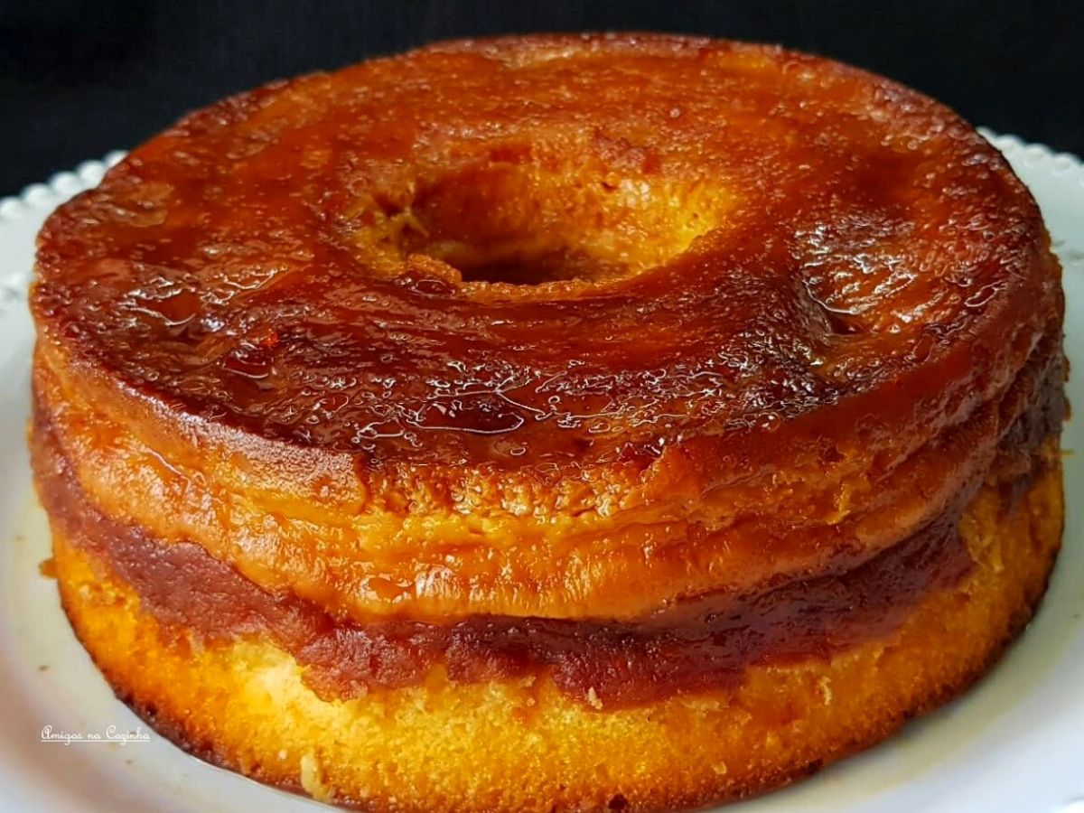 Receita do Bolo Pudim simples