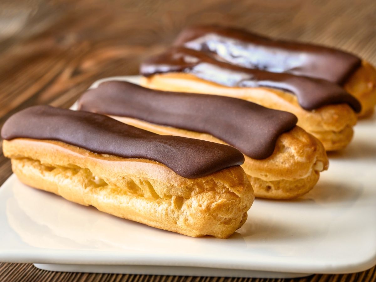 Receita deliciosa de Éclairs