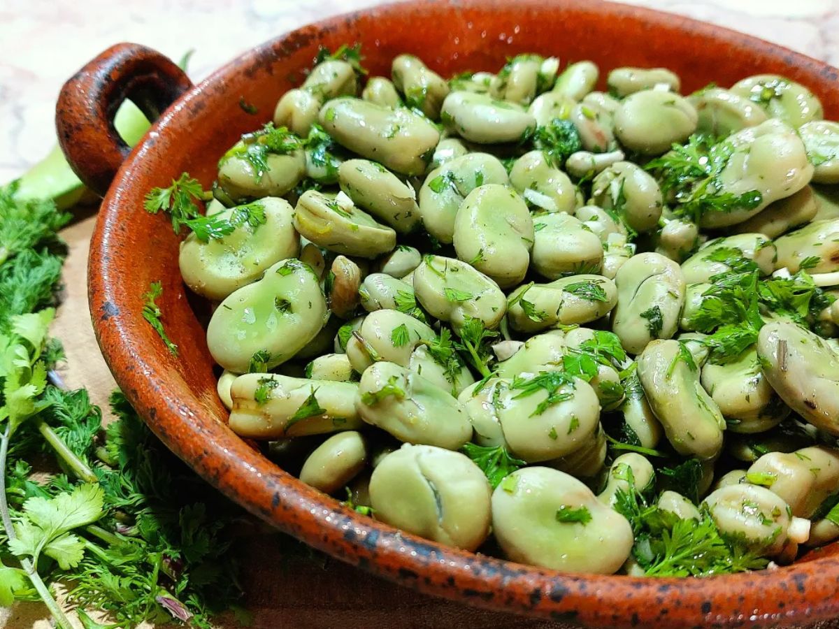 Receita de Favas Cozidas