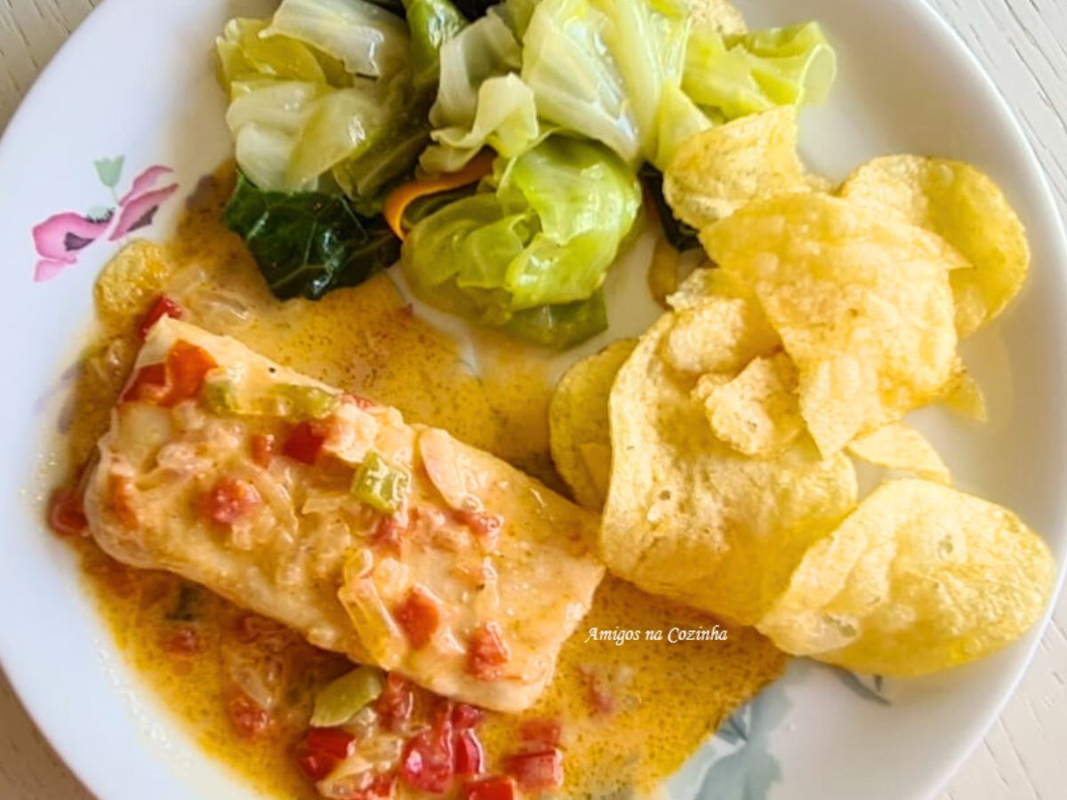 Receita de Lombo de Pescada Estufado em Leite de Coco