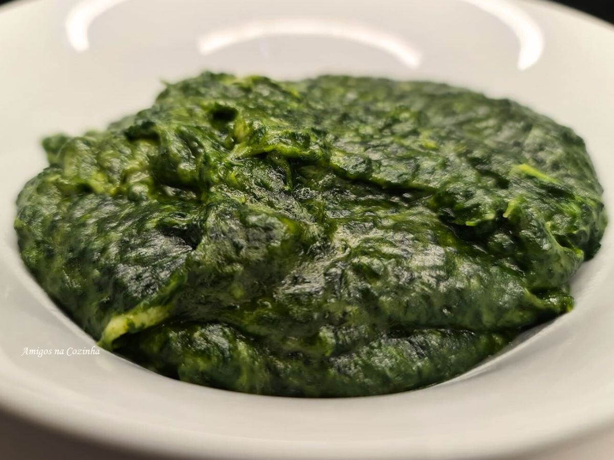 Receita deliciosa de Esparregado de Espinafres