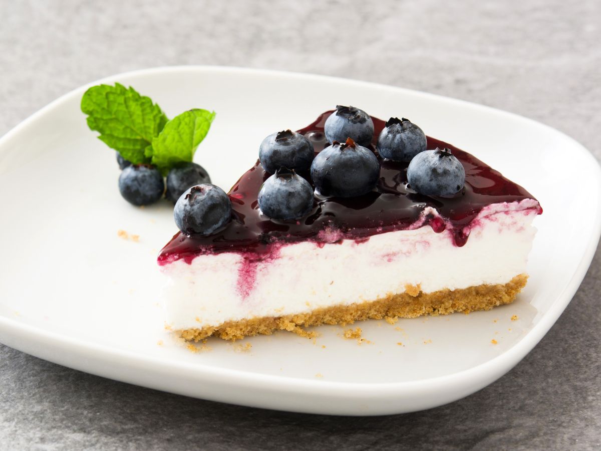 Receita do Cheesecake de Mirtilos