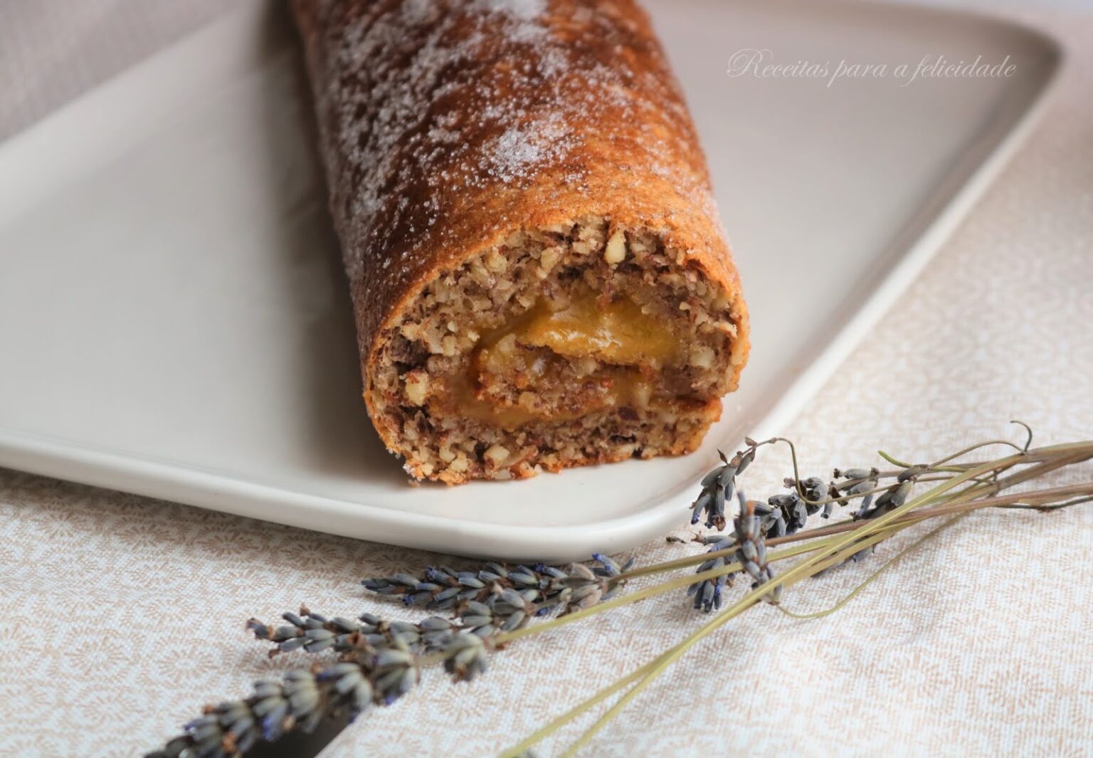 Receita da Torta de Amêndoa com Doce de Ovos